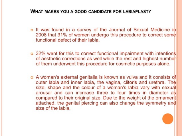 All you need to know about labiaplasty | PPTX | Reproductive Health ...