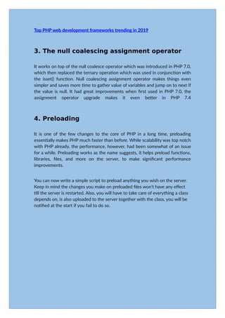 All you need to know about latest php version 7.4 | PDF | Web ...