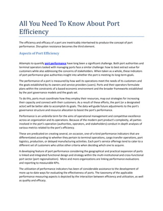 All You Need To Know About Port Efficiency.pdf