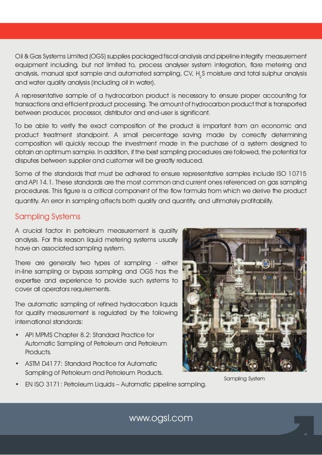 All you Need to Know About Sampling and Analysis - OGSI | PDF
