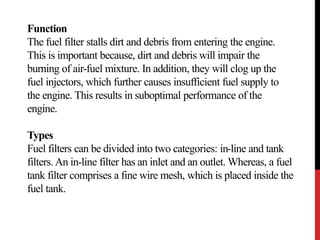 All You Need to Know About the Fuel Filter of Your Vehicle | PPT
