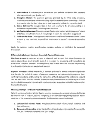 All You Need To Know About Third Party Payment processing | PDF