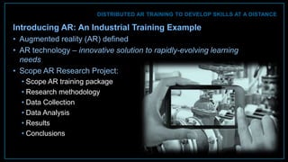 Ally & Wark (2017) Scope Augmented Reality (ScopeAR) Industrial ...