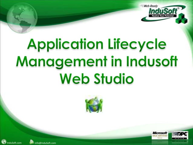Application Lifecycle Management With InduSoft Web Studio | PPT