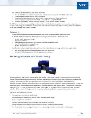 NEC Li-Ion vs Lead-acid batteries (12V) | PDF