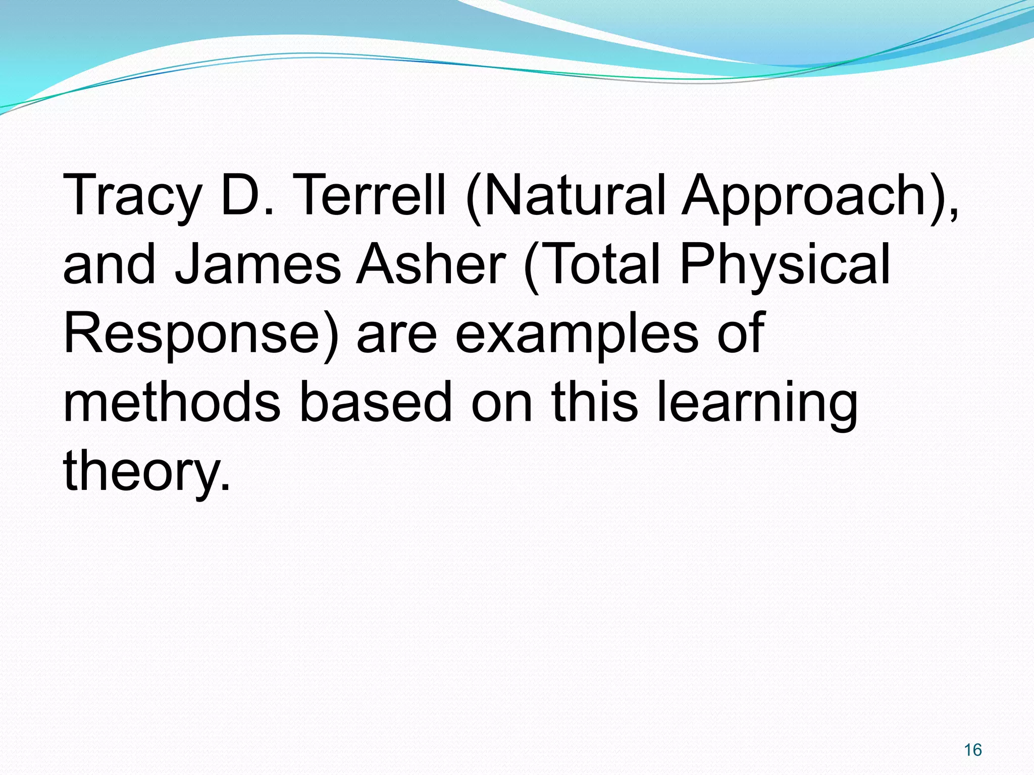 The Natural Approach | Methods and Approaches of Language Teaching | PPTX