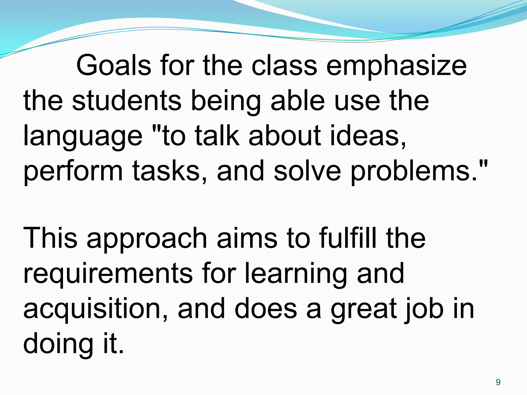 The Natural Approach | Methods and Approaches of Language Teaching | PPTX