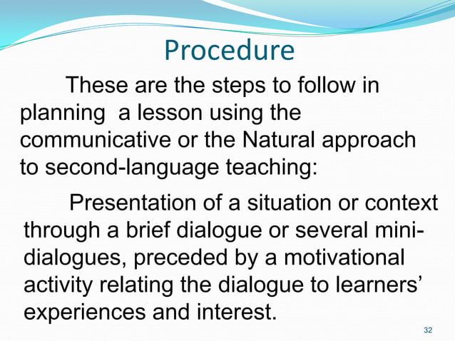 The Natural Approach | Methods and Approaches of Language Teaching | PPTX