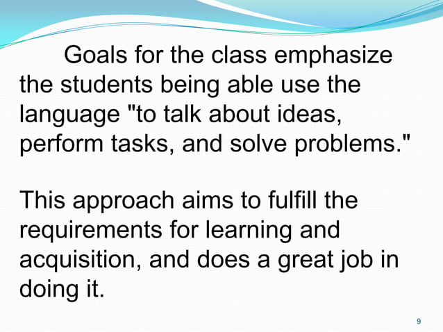 The Natural Approach | Methods and Approaches of Language Teaching | PPTX