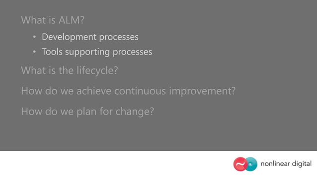 Alm 101 An Introduction To Application Lifecycle Management Pptx