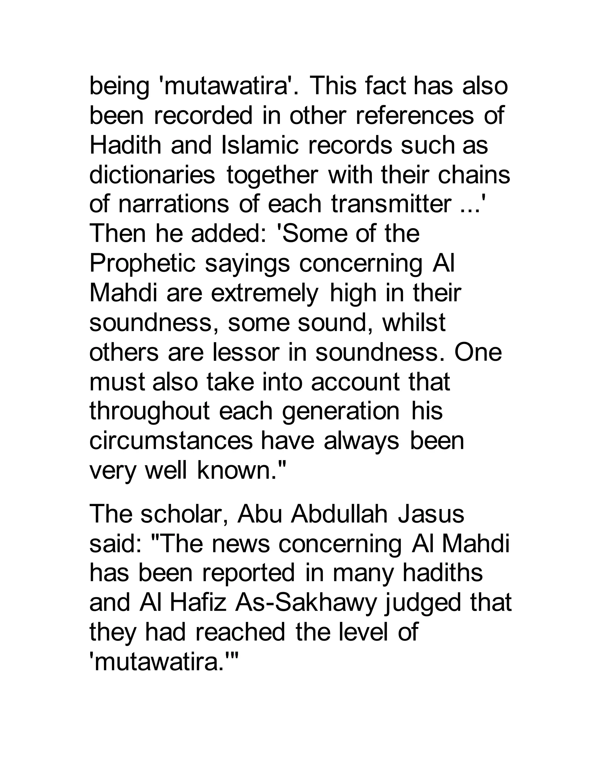 Al mahdi, jesus and moshaikh; the anti christ | DOCX