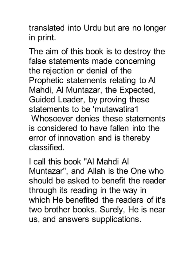 Al mahdi, jesus and moshaikh; the anti christ | DOCX | Islam | Religion ...