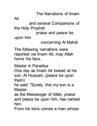 Al mahdi, jesus and moshaikh; the anti christ | DOCX