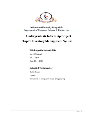 Inventory management System | DOCX
