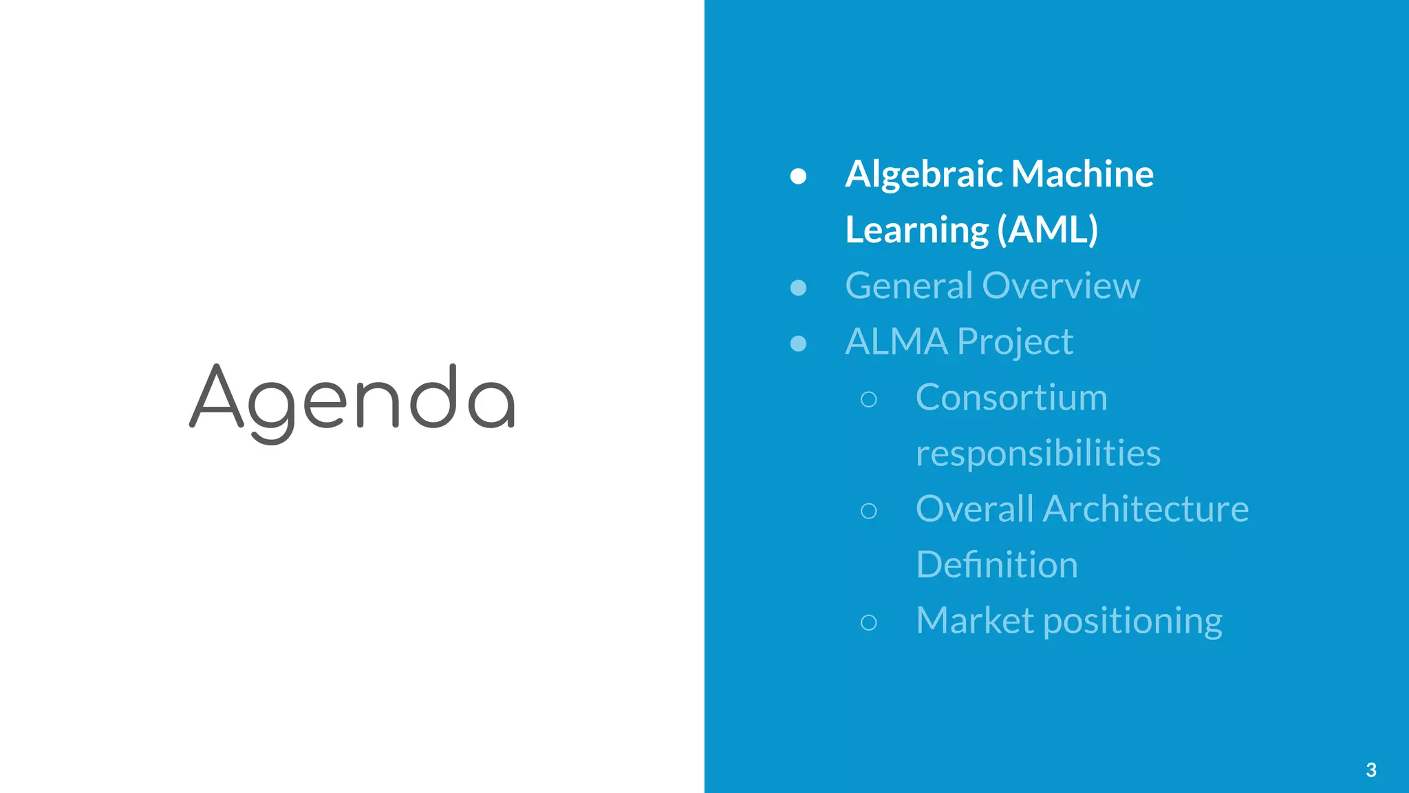 AML & ALMA: Project Overview | PDF