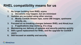 Building AlmaLinux OS without RHEL sources code | PDF