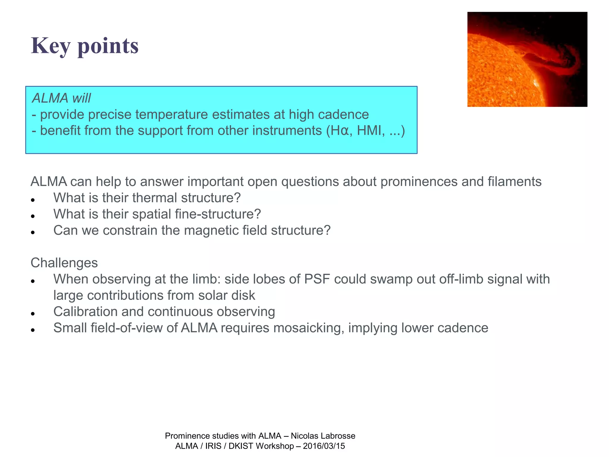 Solar prominence science with ALMA | PDF