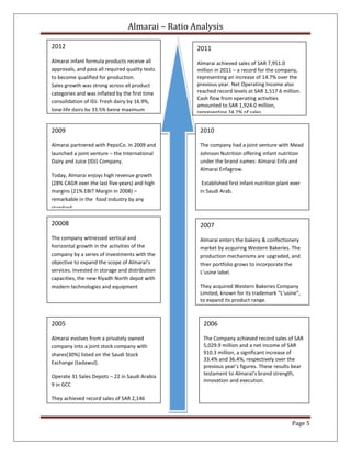 Almarai final report | DOC