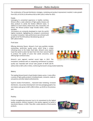 Almarai final report | DOC