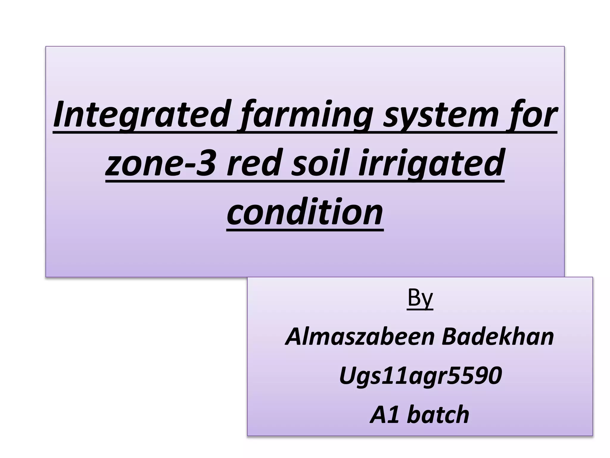 Integrated farming system | PPT