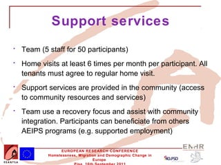 Housing First: A Project for Homeless People with Mental Illness in ...