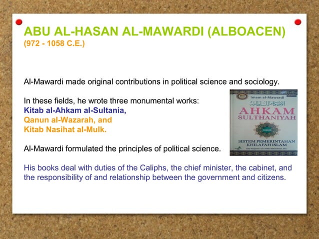 Al Mawardi | PPT