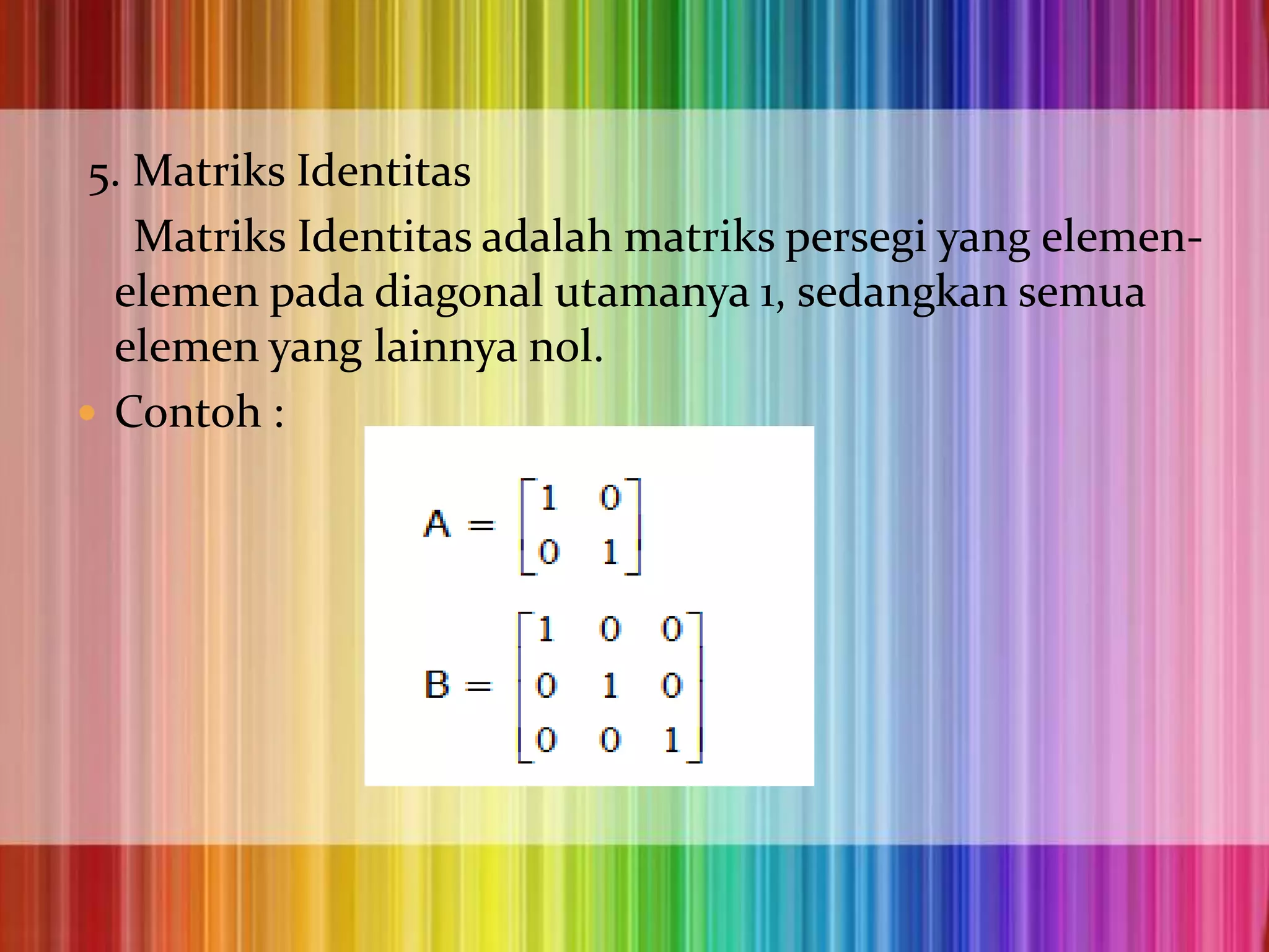 matriks dan jenis-jenis matriks | PPTX