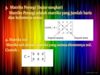 matriks dan jenis-jenis matriks | PPTX
