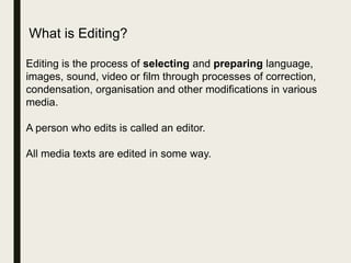 AL Media Studies - Editing.ppt