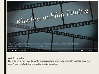 AL Media Studies - Editing.ppt