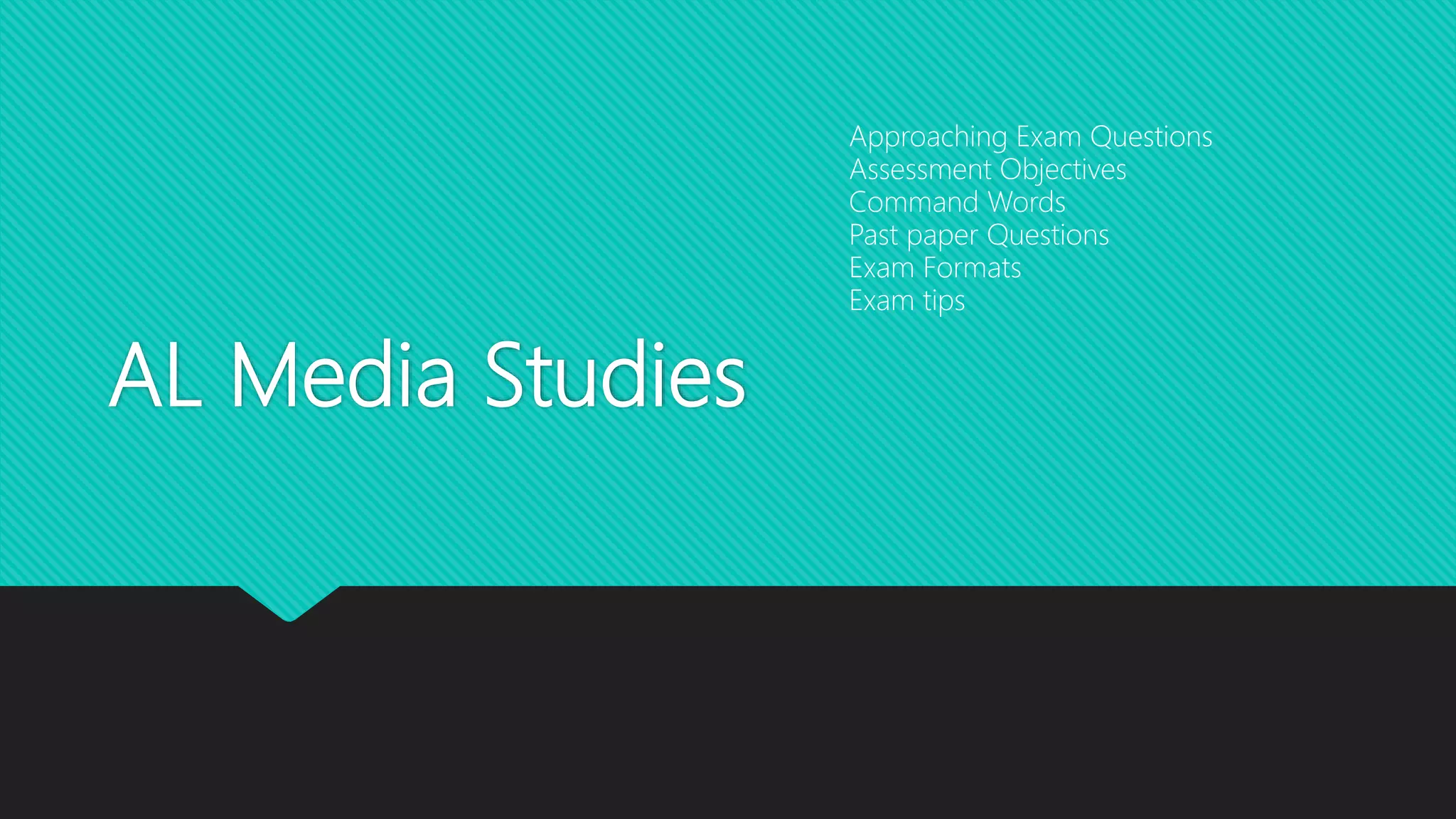 Al media studies exam qs comand words assessment objectives ao1 ao2 | PPT