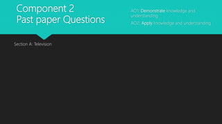 Al media studies exam qs comand words assessment objectives ao1 ao2 | PPT