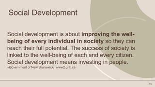 Sustainable Development Social Welfare Dev | PPTX