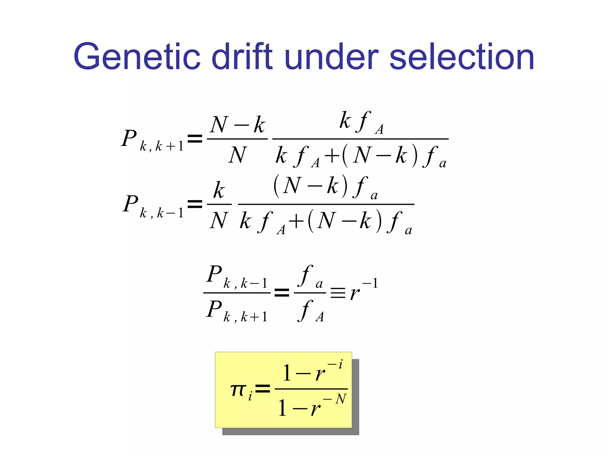 Mathematical models of evolution | PPT