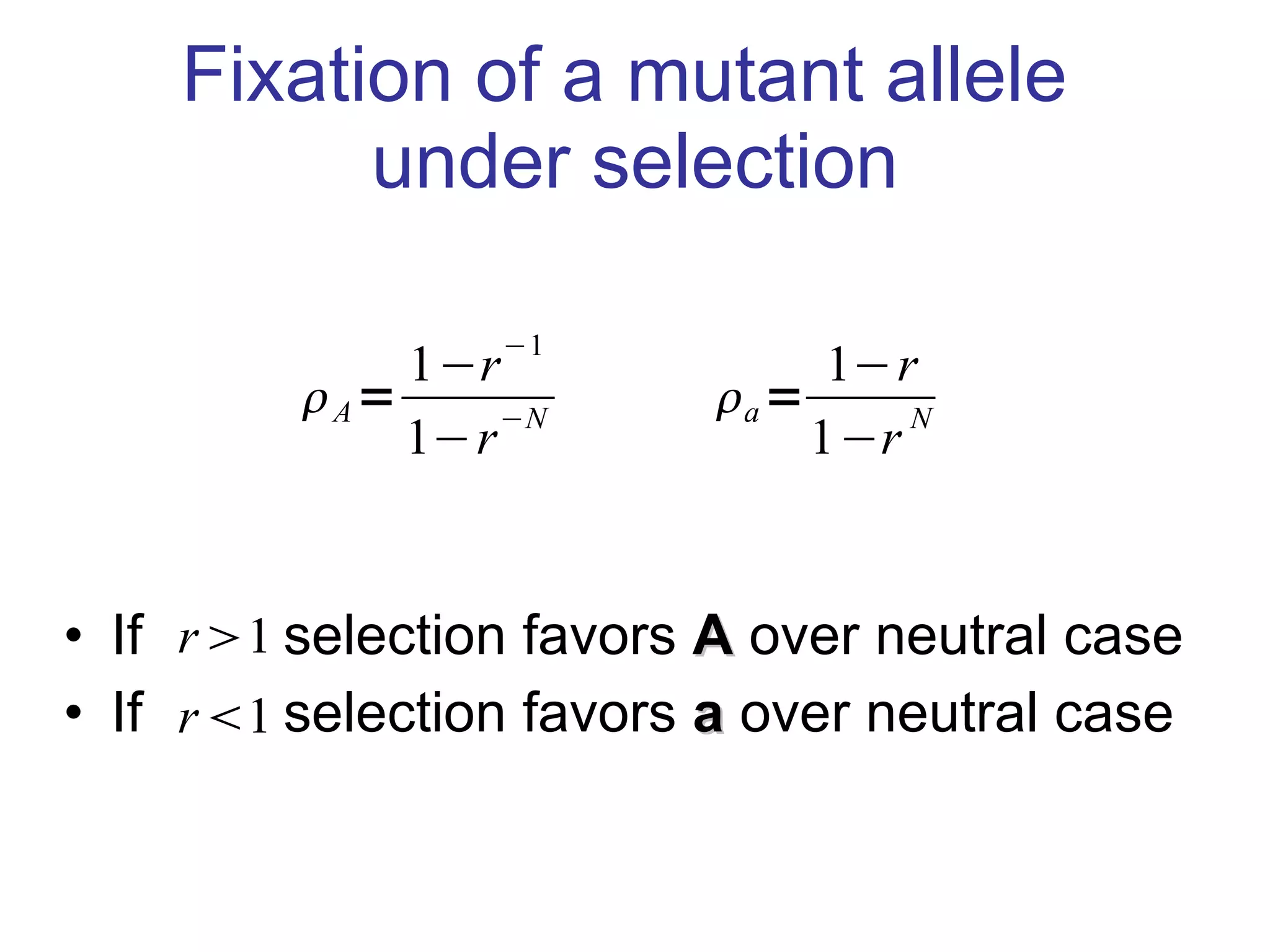 Mathematical models of evolution | PPT