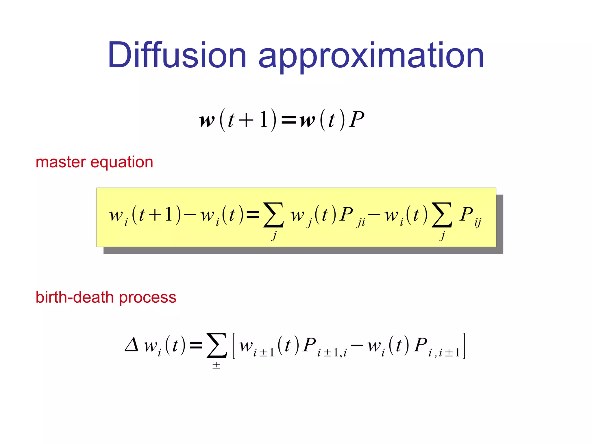 Mathematical models of evolution | PPT