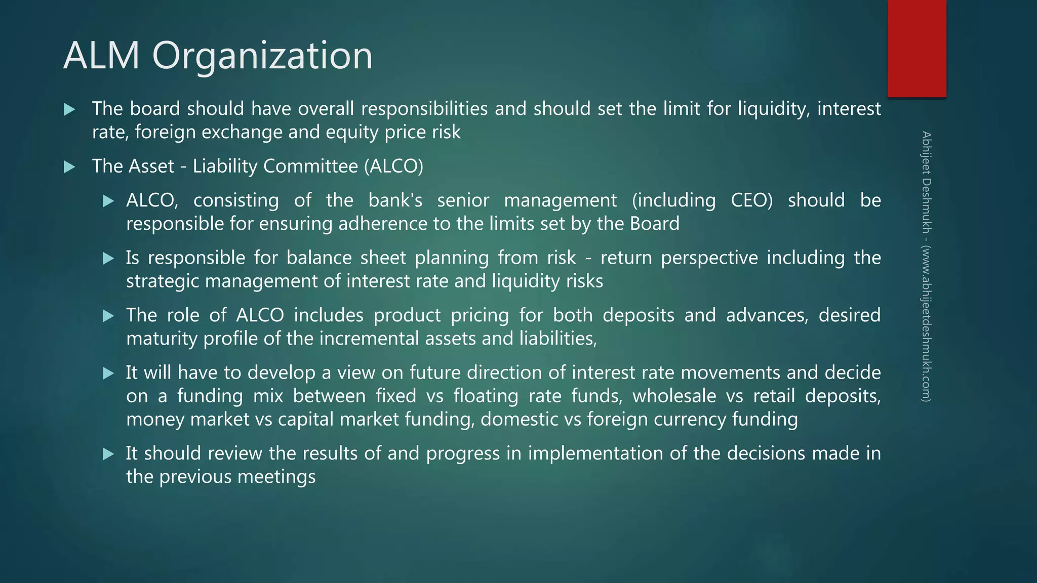 Asset Liability Management in India Banks | PPTX