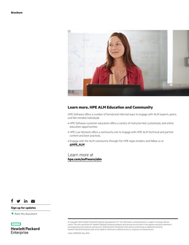 [Brochure] HPE ALM Octane | PDF