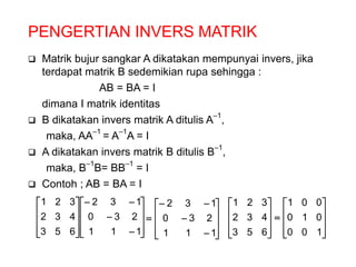 Al modul 2 invers matrik revisi 2020 | PPT