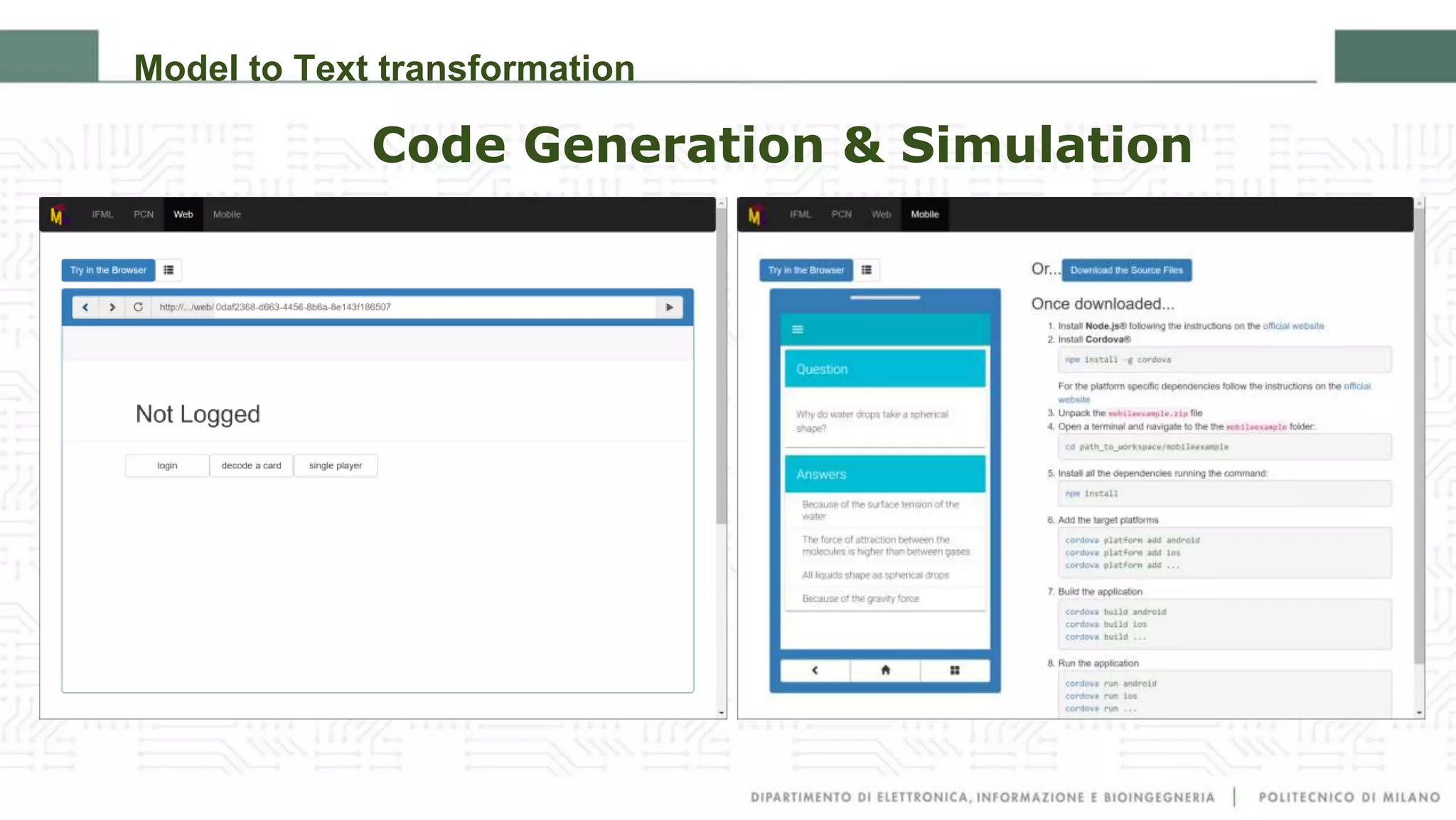 ALMOsT.js: an Agile Model to Model and Model to Text Transformation Framework | PPT