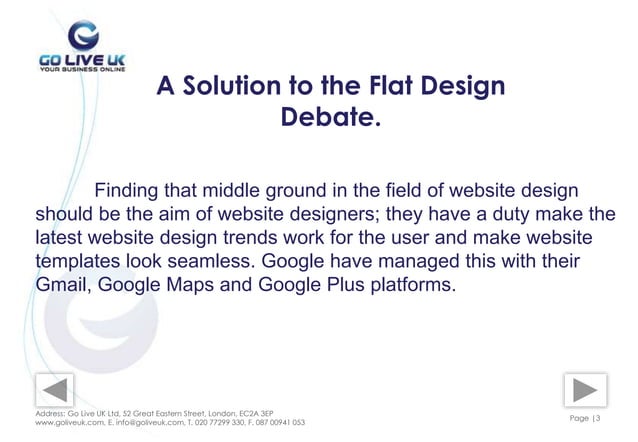 Almost Flat Design: What does the Future hold? | PPTX
