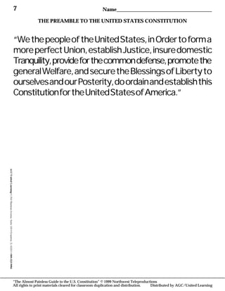 Almost painless constitution video sheet | PDF