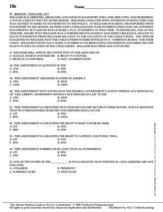 Almost painless constitution video sheet | PDF