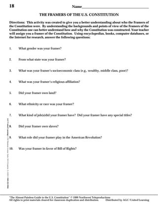 Almost painless constitution video sheet | PDF