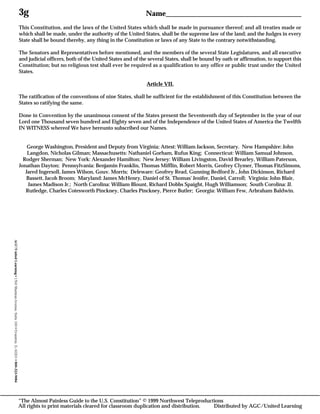 Almost painless constitution video sheet | PDF