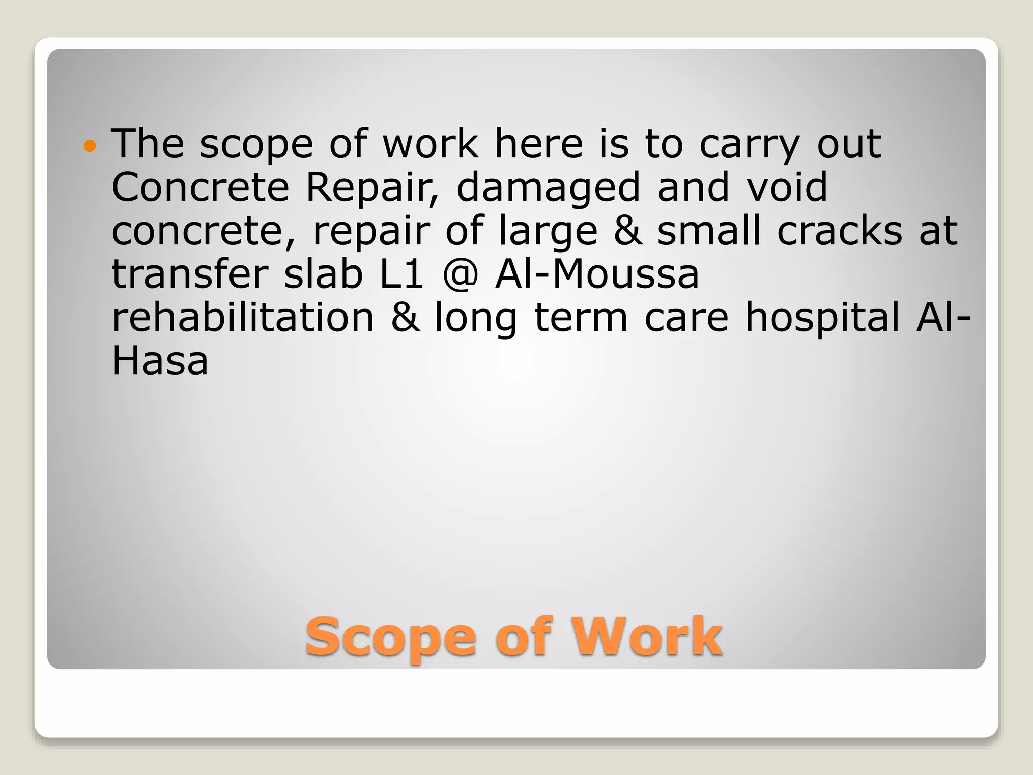 Almousa Hospital Al Hasa Transfer Slab.pptx