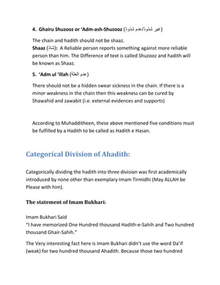 Al mukhtasar fi usool ul hadith (Wajahat hussain al-Hanafi) | PDF