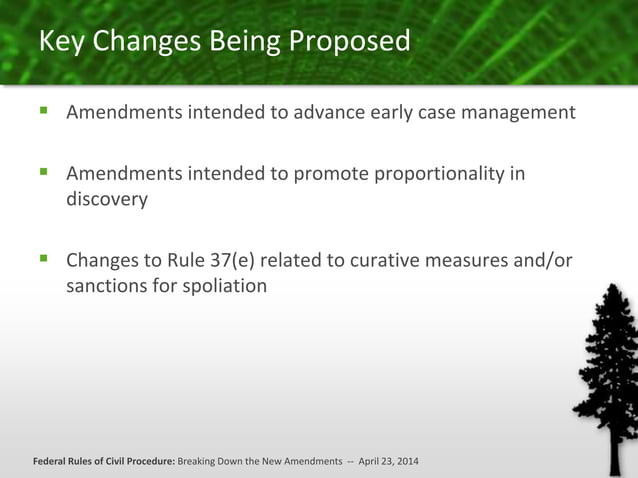 Presentation: Federal Rules of Civil Procedure | Breaking Down the New ...