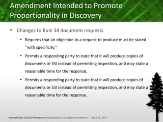 Presentation: Federal Rules of Civil Procedure | Breaking Down the New ...