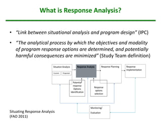 Response analysis in food security crises: a 'road map' | PPT